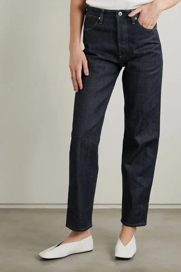 JIL SANDER Cropped Highrise Straightleg Jeans