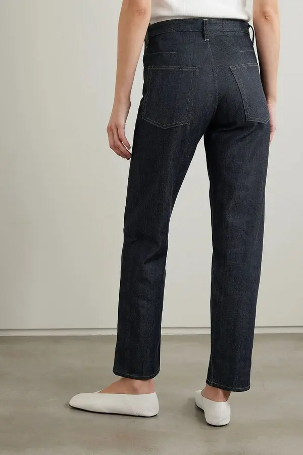 JIL SANDER Cropped Highrise Straightleg Jeans