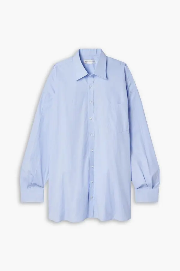 Marie Adam-Leenaerdt Oversized Cottonpoplin Shirt - Light Blue