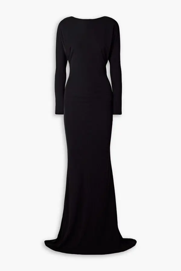 SALON 1884 Marizon Cutout Jersey Gown - Black