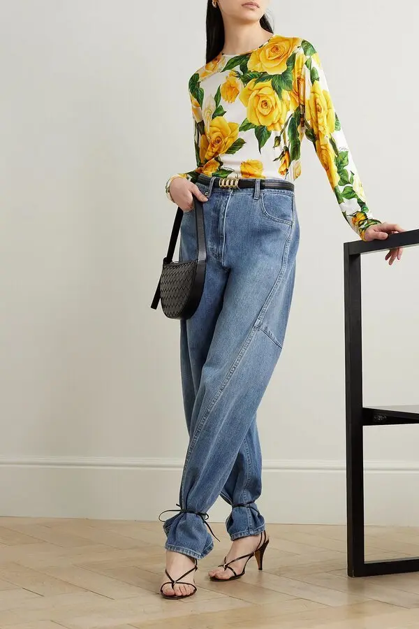 Dolce & Gabbana Floral-print Organza Blouse
