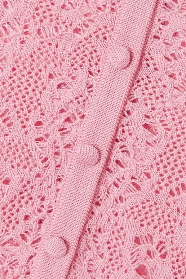 Gabriela Hearst Ithaca Crocheted Henley Top