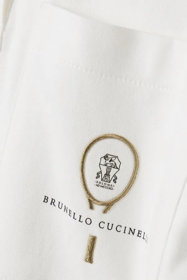 Brunello Cucinelli Tennis Pleated Embroidered Mini Dress