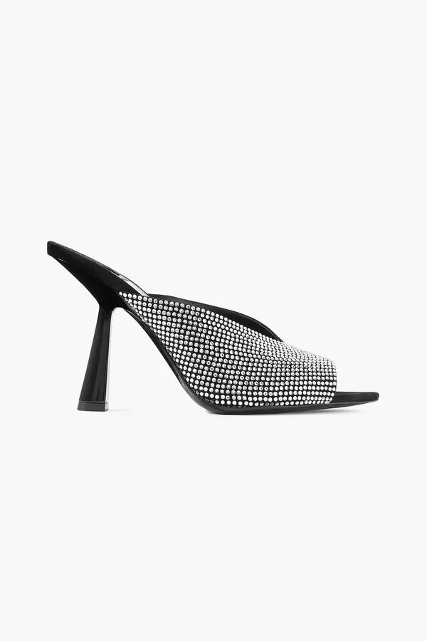JIMMY CHOO Maryanne Crystalembellished Suede Pumps - Black