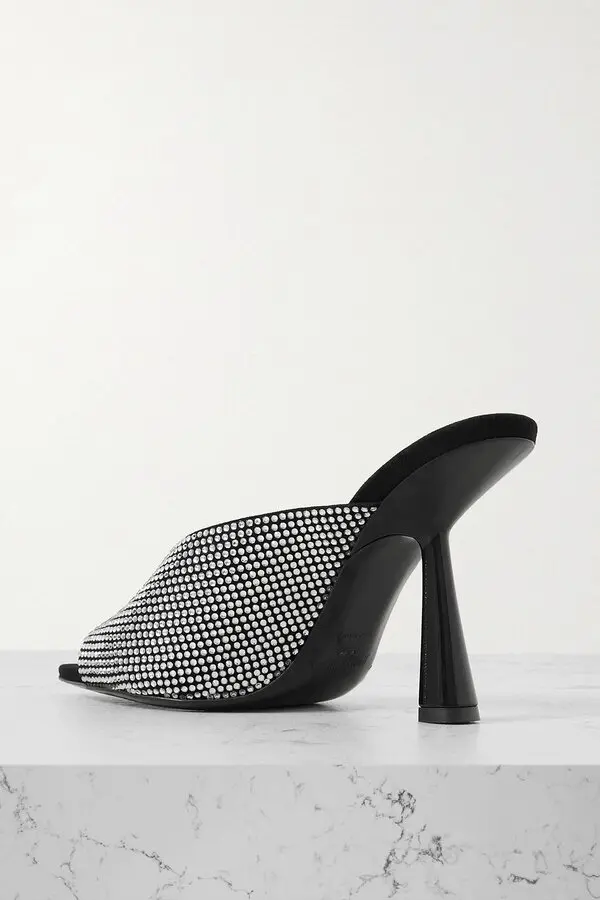 JIMMY CHOO Maryanne Crystal-embellished Suede Pumps