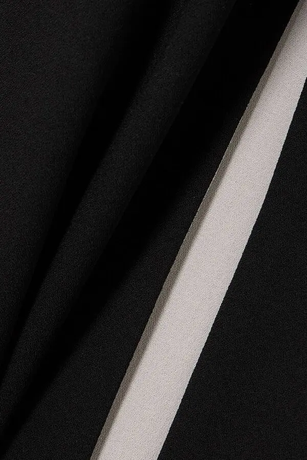 Ami Wool-crepe Midi Dress - Black