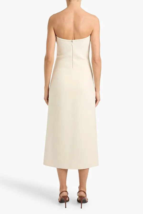 Gabriela Hearst Immanuel Strapless Midi Dress