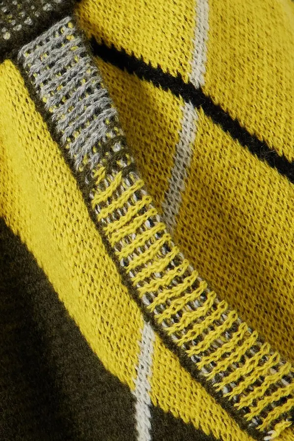 THE ELDER STATESMAN Argyle Cashmere Jacquard Track Pants