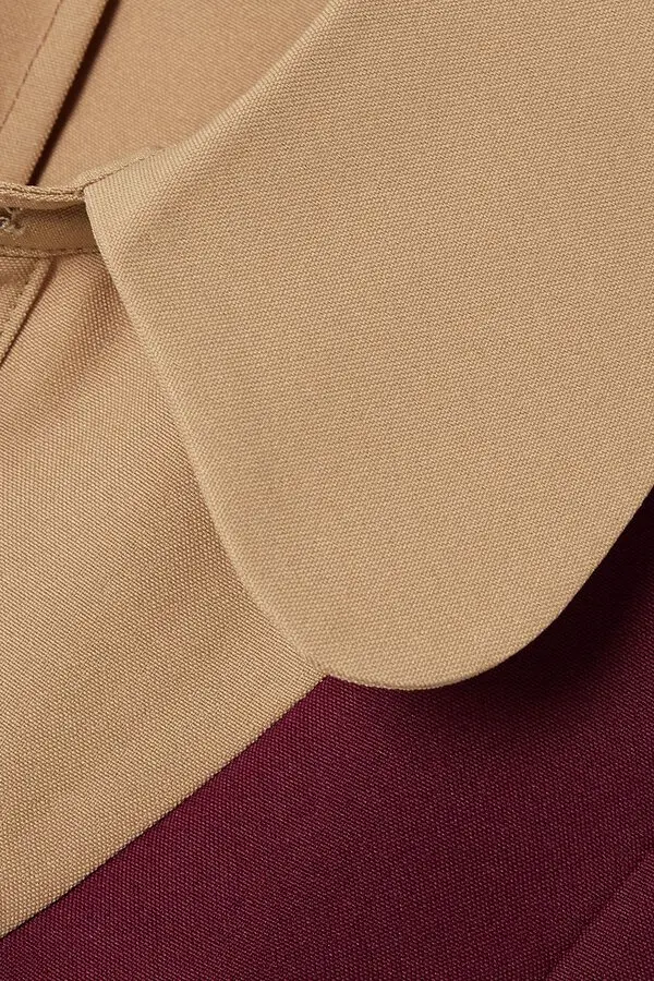 TOLU COKER Cropped Paneled Shirt