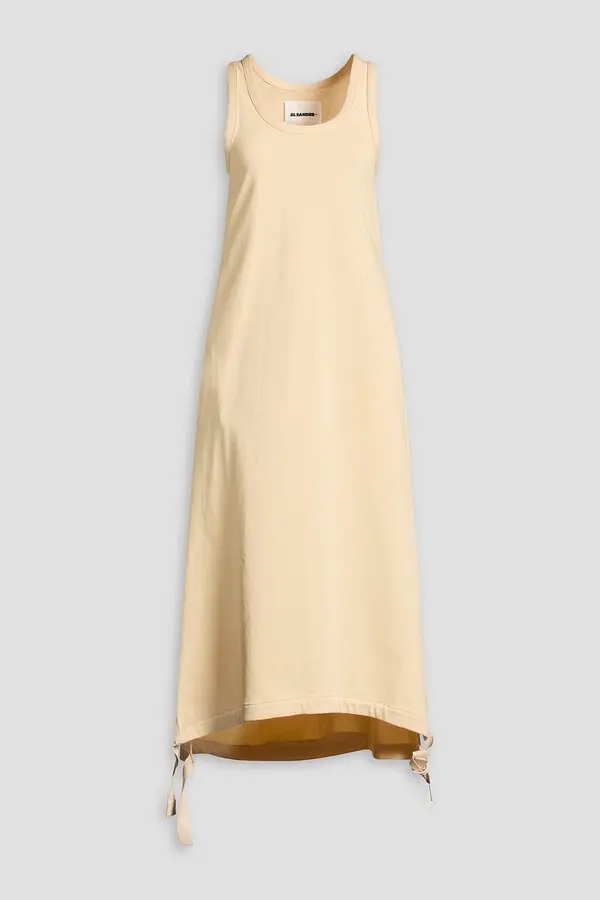 JIL SANDER Cottonjersey Midi Dress - Cream