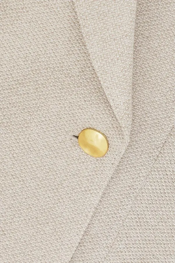 Max Mara Vanadio Doublebreasted Grain De Poudre Cotton Blazer