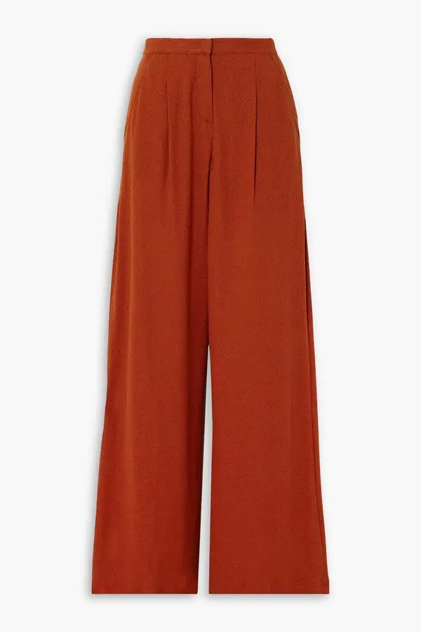Max Mara Leisure Brina Linenblend Gauze Wideleg Pants - Tan