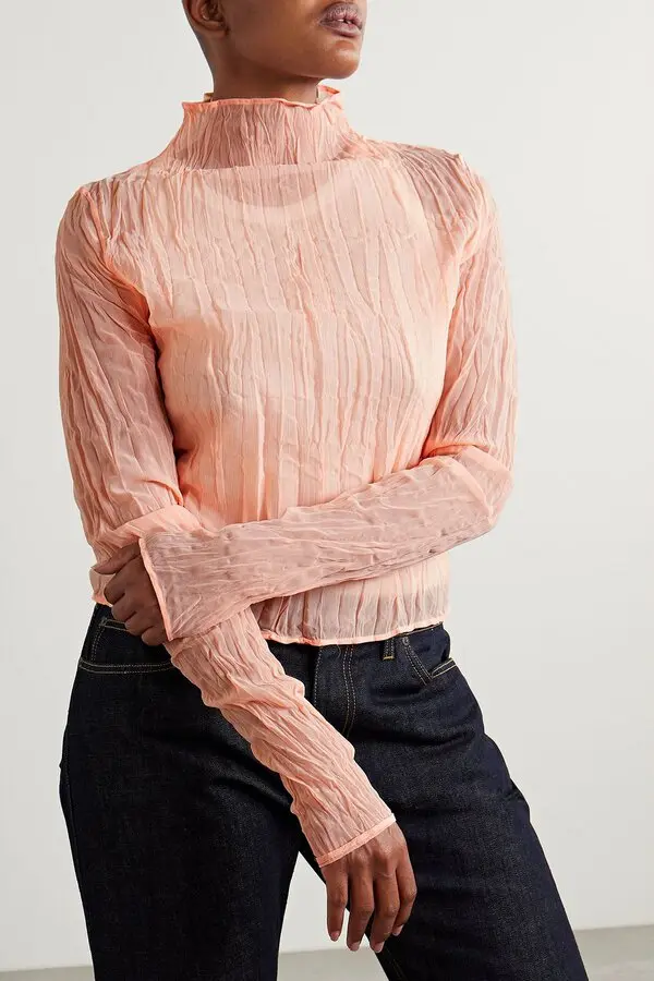 Acne Studios Crinkledgeorgette Top
