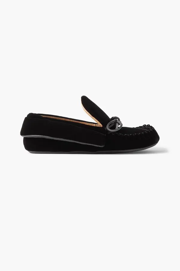 JW Anderson Embellished Suede Loafers