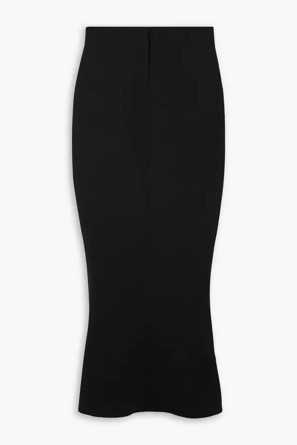 Jacquemus Escala Jersey Maxi Skirt - Black