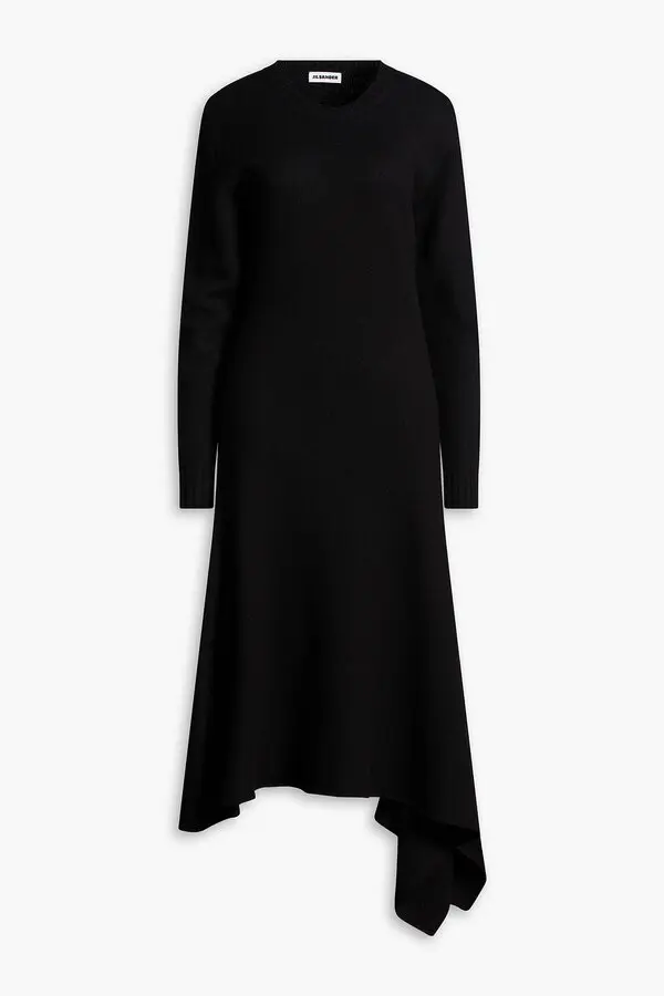 JIL SANDER Asymmetric Wool Dress