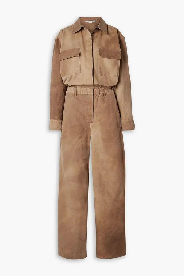 Stella McCartney Washed Cottoncanvas Jumpsuit