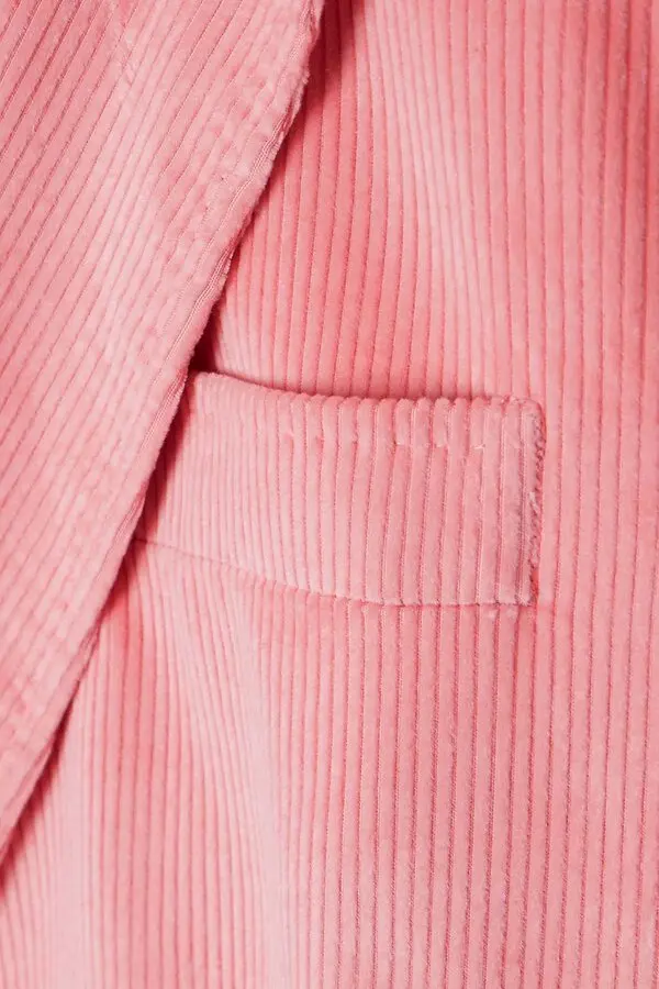 Gabriela Hearst Gavin Double-breasted Cotton-corduroy Blazer - Pink