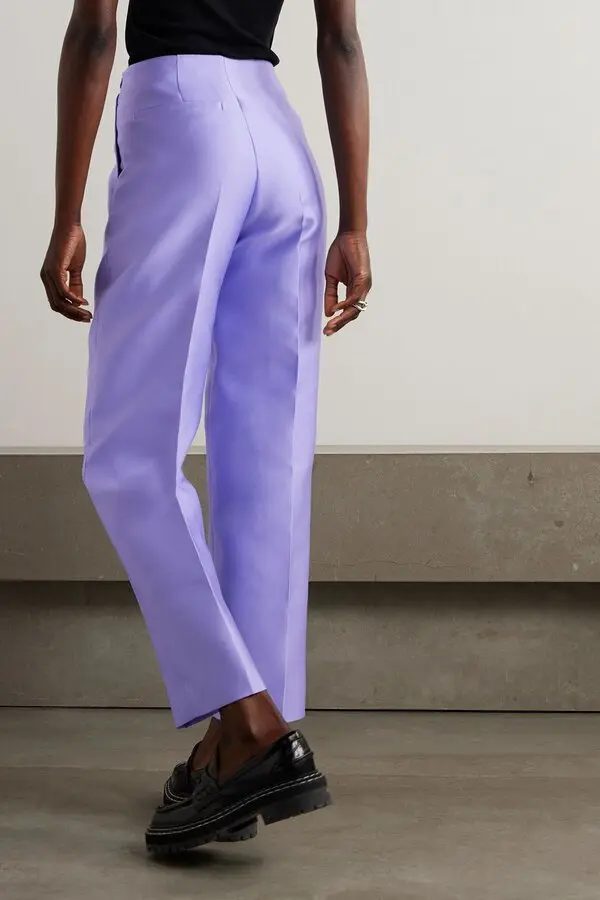Dries Van Noten Satin Tapered Pants