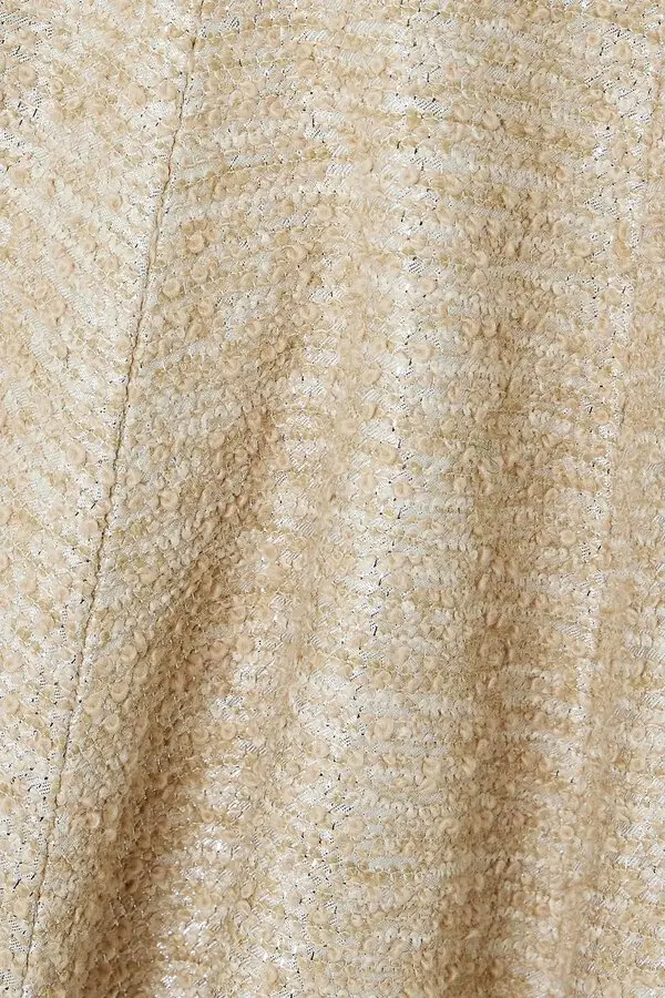 EMILIA WICKSTEAD Denver Metallic Bouclé-tweed Midi Dress