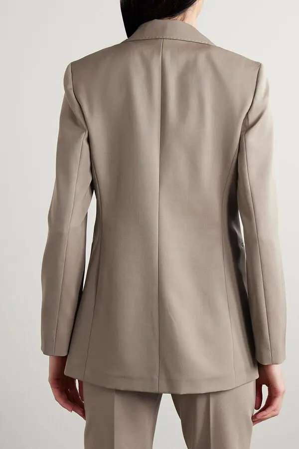 Max Mara Wool And Mohairblend Twill Blazer