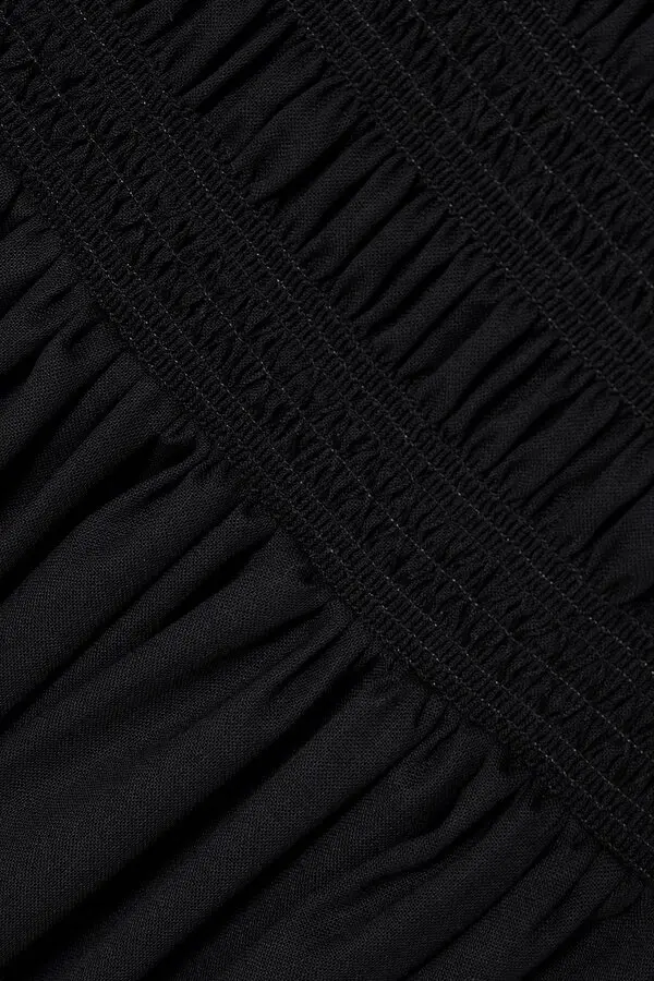 Max Mara Manu Off-the-shoulder Wool-gauze Maxi Dress