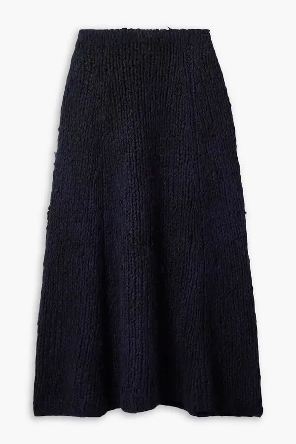 Gabriela Hearst Perses Cashmere Midi Skirt - Black