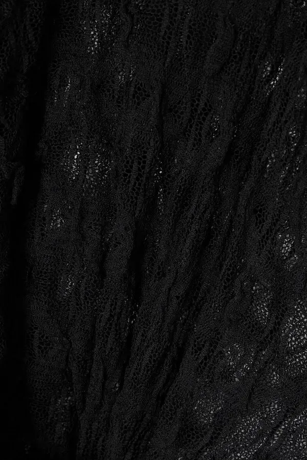 Isabel Marant Toxani Stretch Cotton-blend Lace Turtleneck Top