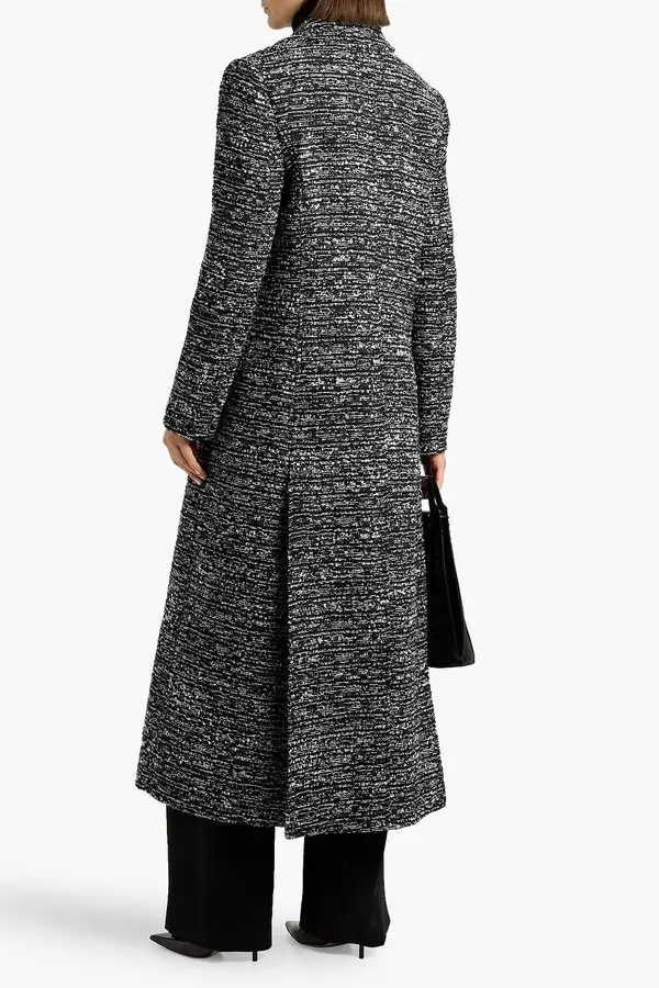 Alberta Ferretti Doublebreasted Bouclétweed Coat