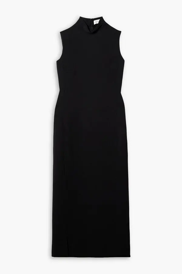 Veronica De Piante Leah Crepe Midi Dress - Black
