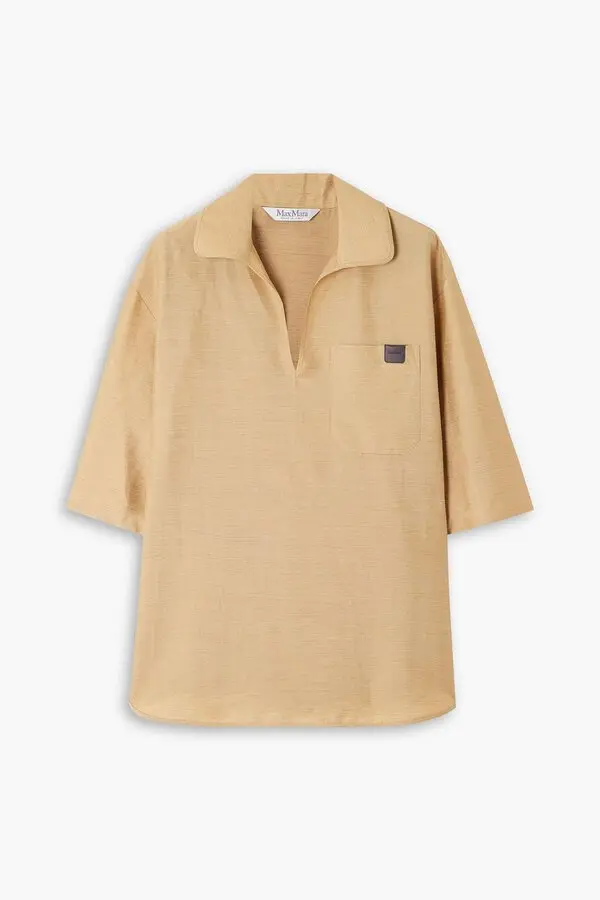 Max Mara Osiride Oversized Woven Shirt - Sand