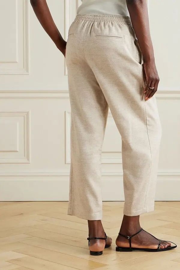 Maria Mcmanus Cotton And Wool-blend Straight-leg Pants