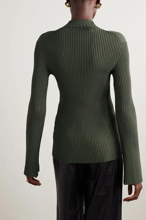 Proenza Schouler Abigail Ribbedknit Top