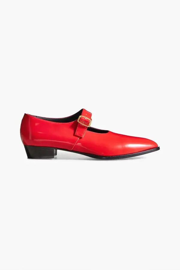 Bally Gerwin Glossedleather Mary Jane Flats - Red