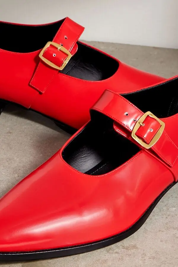 Bally Gerwin Glossedleather Mary Jane Flats - Red