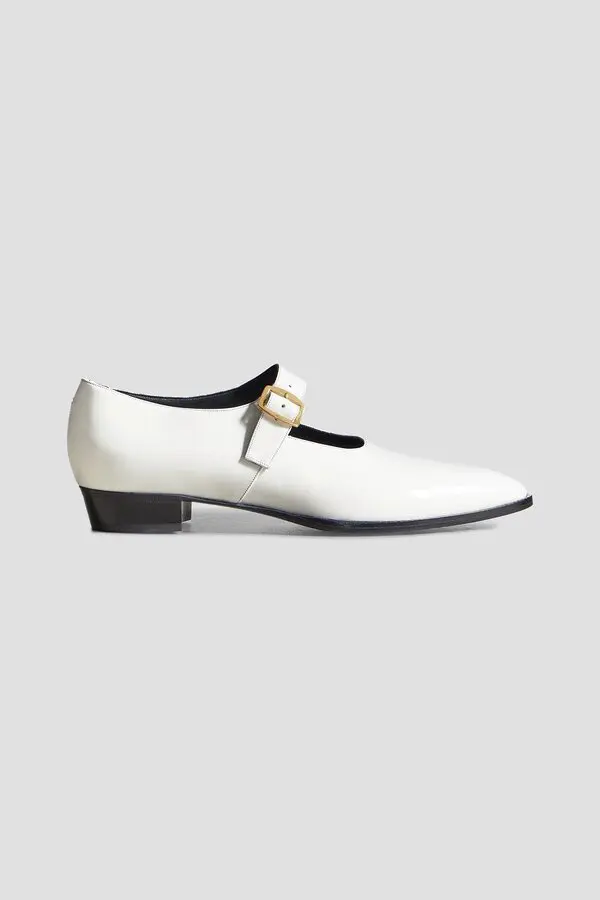 Bally Gerwin Glossedleather Mary Jane Flats - White