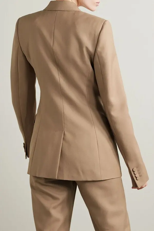 Gabriela Hearst Stephanie Doublebreasted Wooltwill Blazer