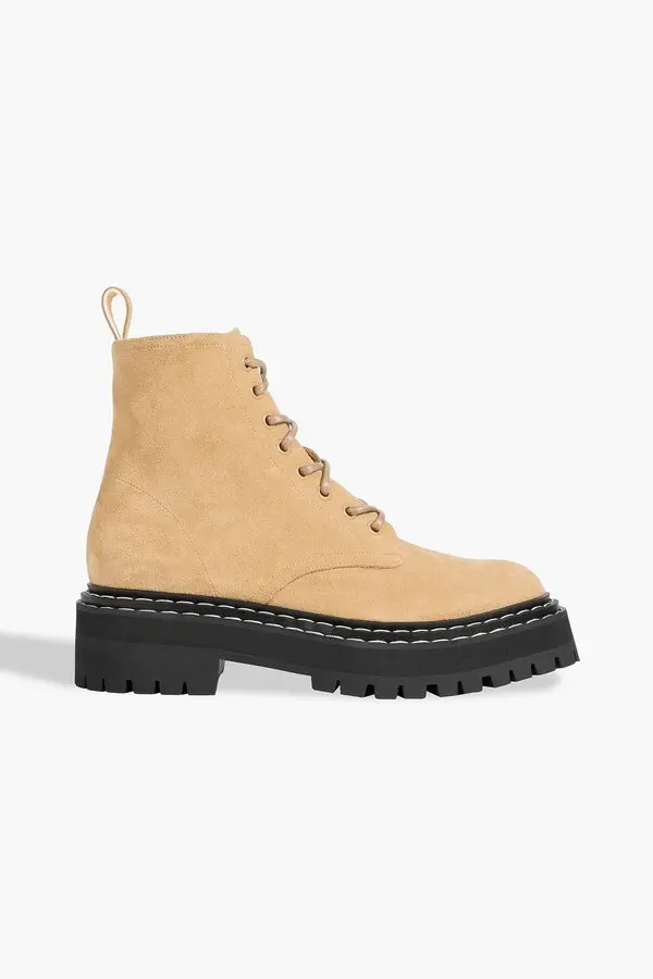 Proenza Schouler Suede Combat Boots