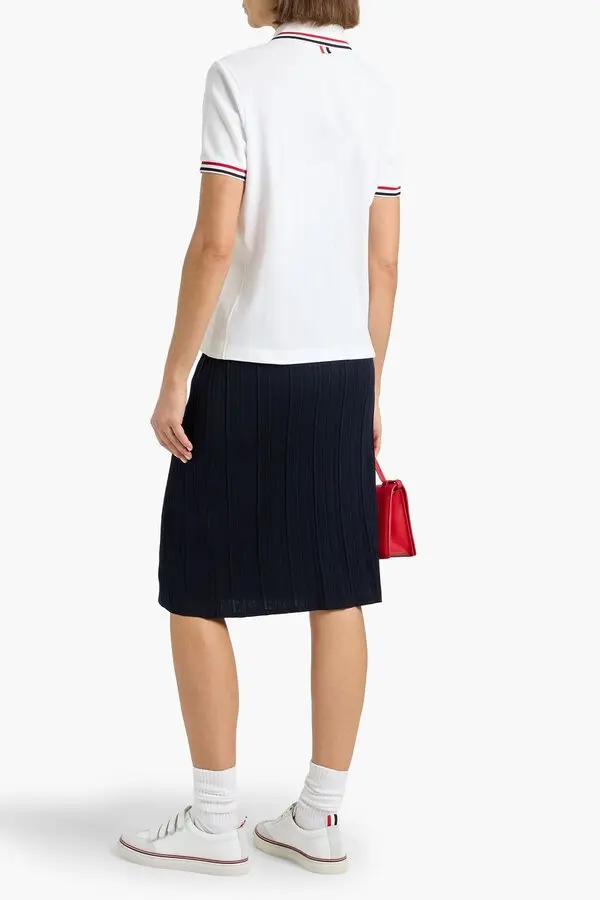 Thom Browne Ribbed Wool Skirt