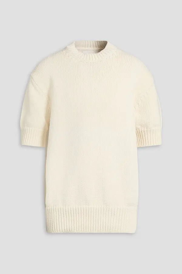 JIL SANDER Cottonblend Sweater - Ivory