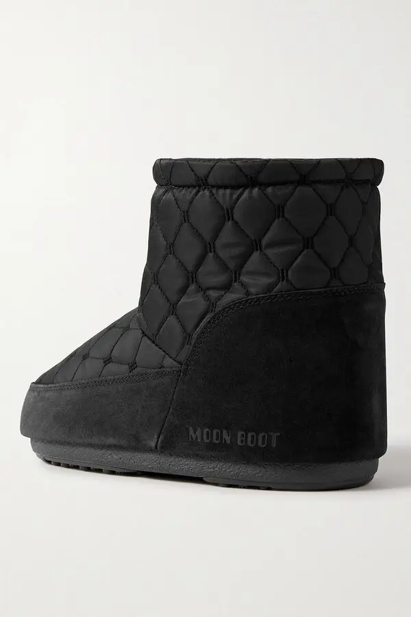 Moon Boot Icon Low Suedetrimmed Quilted Shell Snow Boots