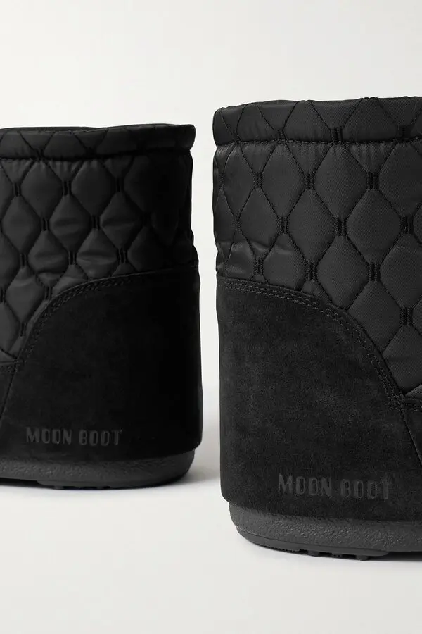 Moon Boot Icon Low Suedetrimmed Quilted Shell Snow Boots