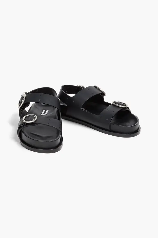 JIL SANDER Buckled Leather Sandals