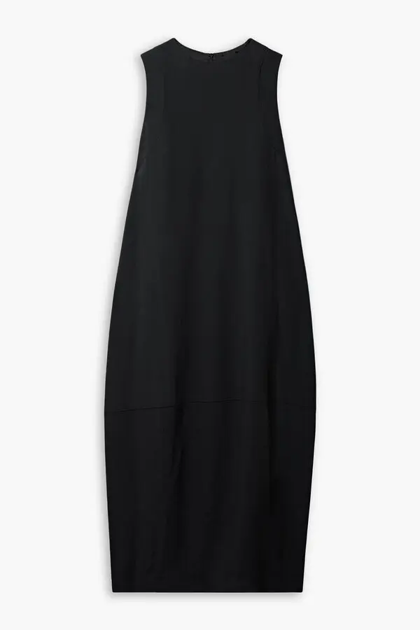 FFORME Martha Paneled Crepe Midi Dress - Black