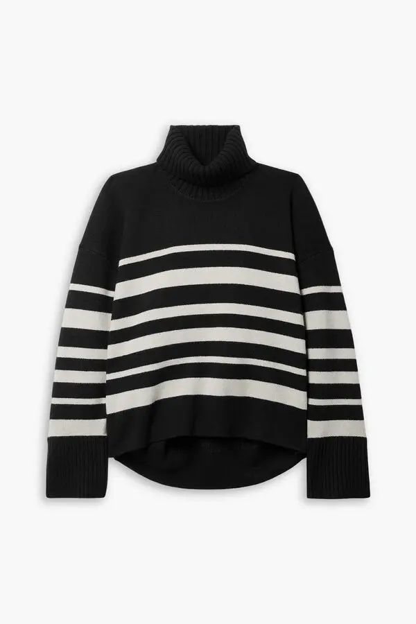 Proenza Schouler Striped Woolblend Turtleneck Sweater