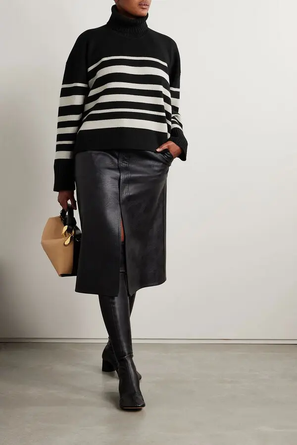 Proenza Schouler Striped Woolblend Turtleneck Sweater