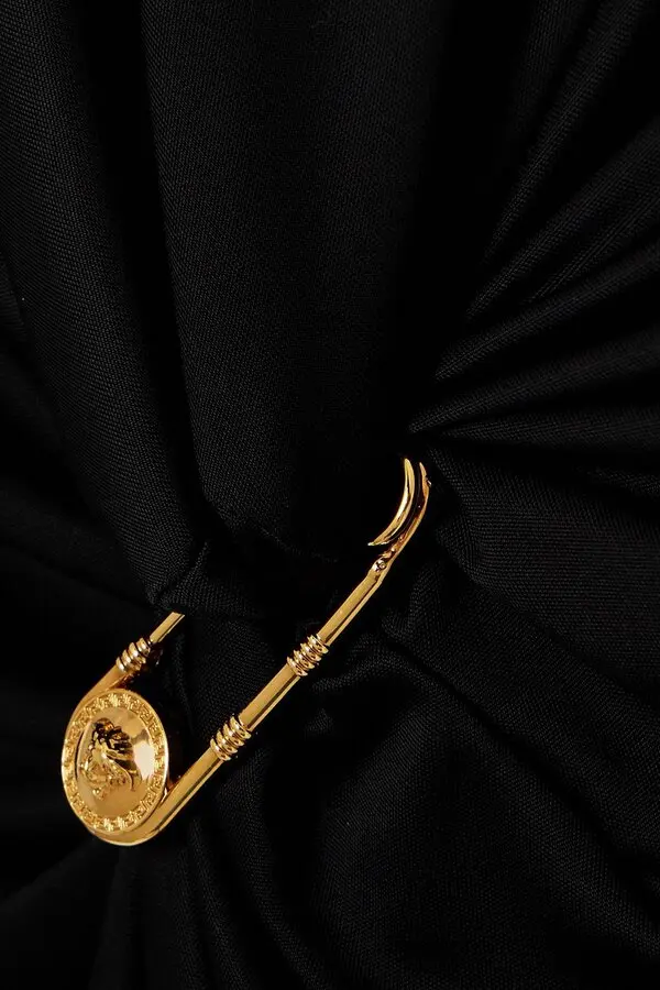 Versace Twisted Embellished Jersey Tshirt