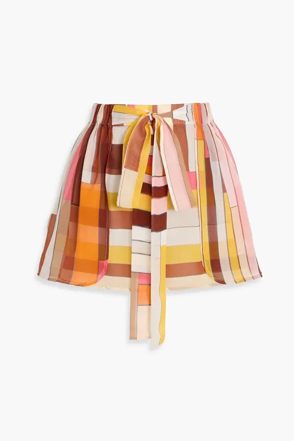 Missoni Printed Silkvoile Shorts - Yellow