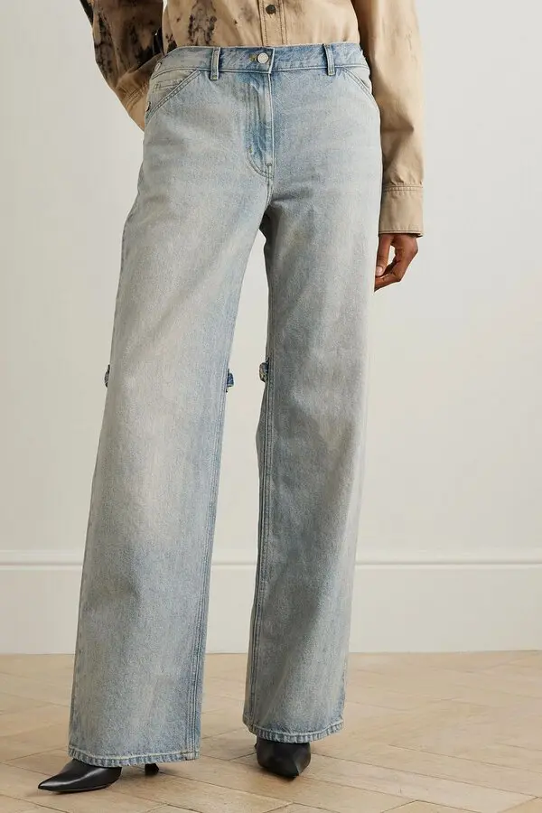 COURREGES Sailor Midrise Wideleg Jeans