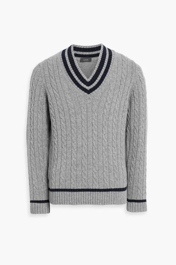 SLOWEAR Zanone Cableknit Wool Sweater